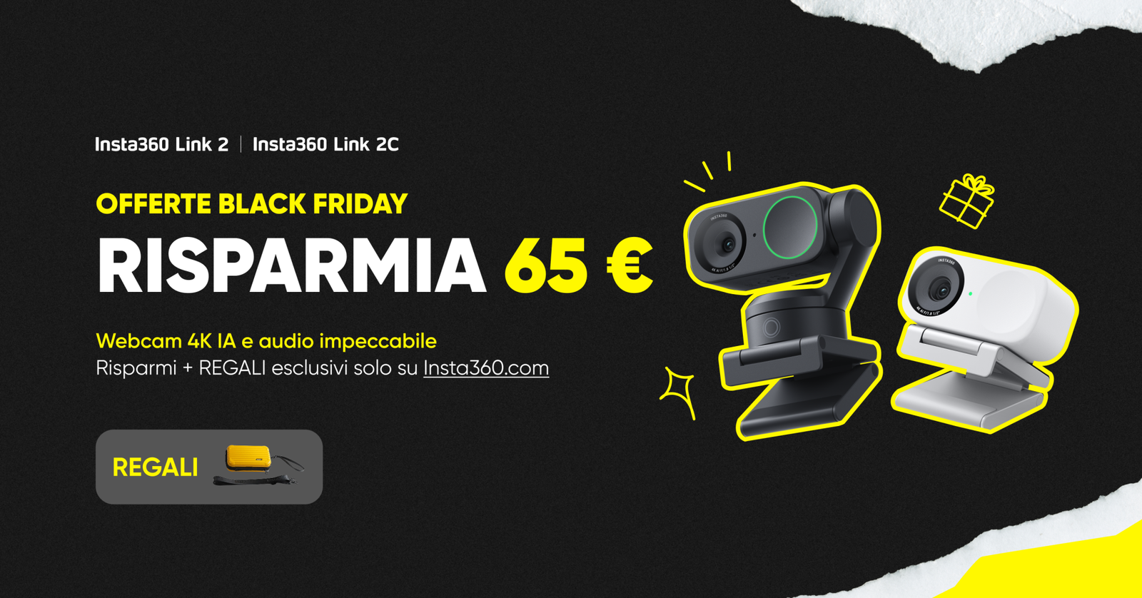 Insta360 inaugura il Black Friday con maxi-sconti sulla serie Link ...