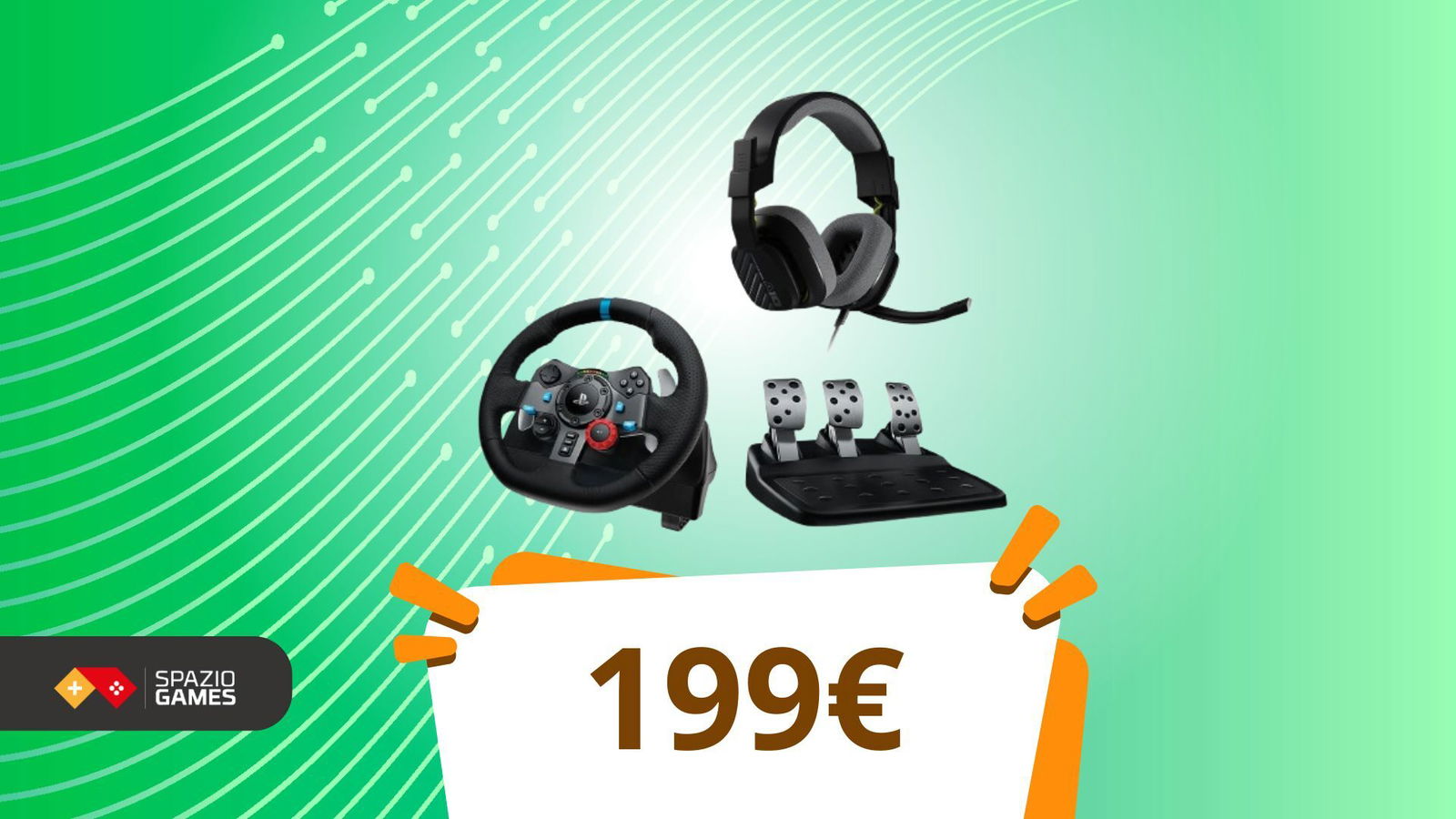 Il bundle da gaming sotto i 200€ di Mediaworld: volante e cuffie top ...