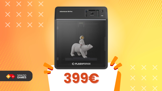 Stampante 3D Flashforge Adventurer 5M Pro a 399€ su Amazon - SpazioGames
