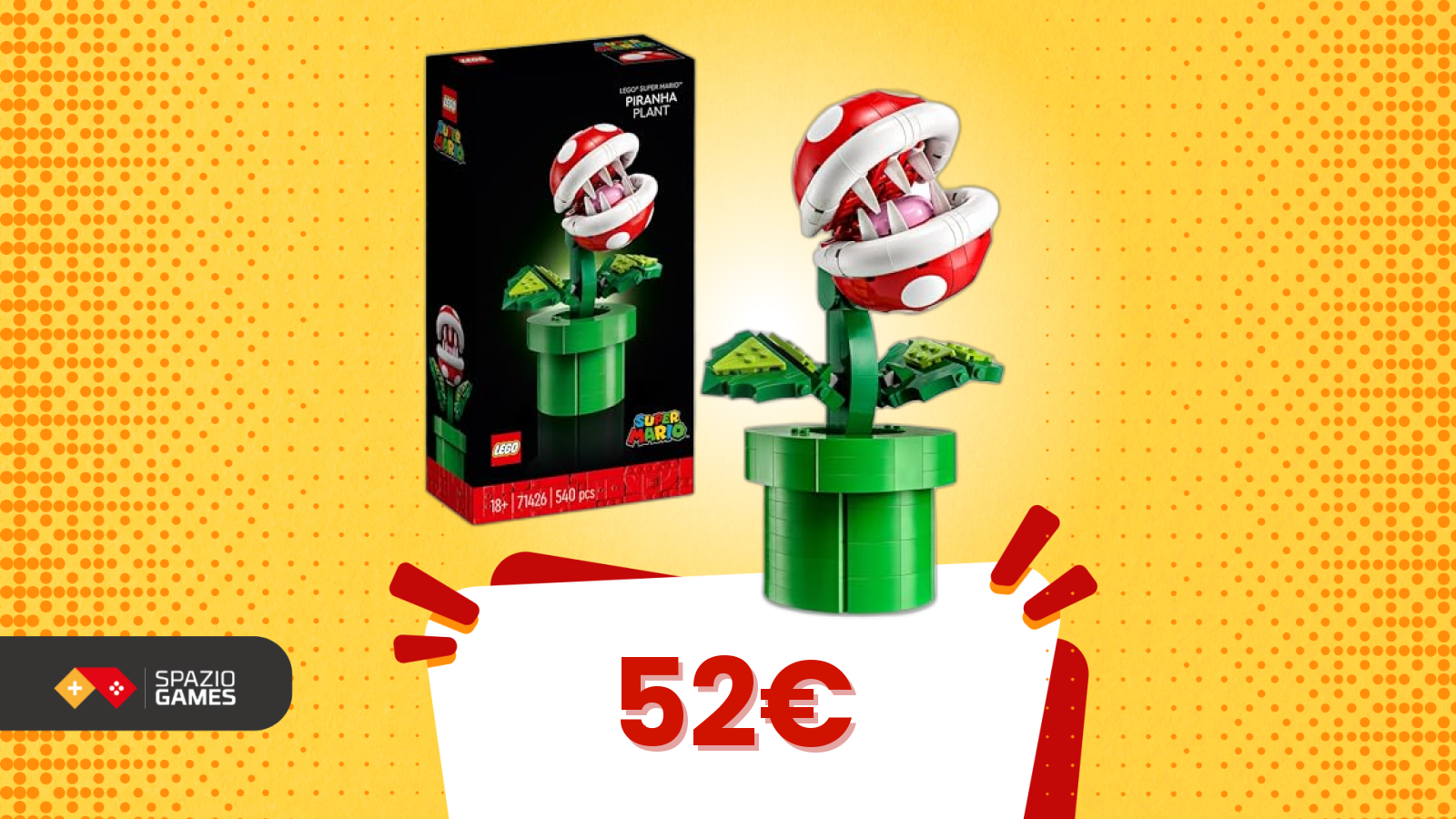 Esponila senza paura! La pianta Piranha di Super Mario a un prezzo da ...