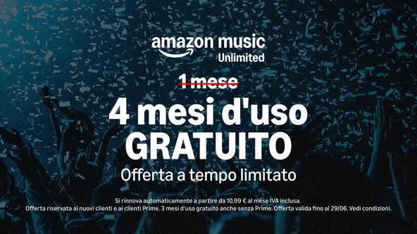 Musica illimitata su Amazon Music Unlimited: fino a 4 mesi gratis ...