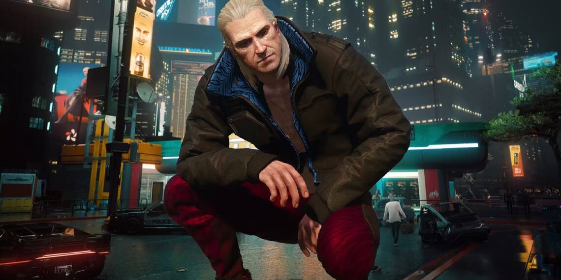 Geralt di Rivia, come fosse uscito da Cyberpunk 2077, è fenomenale (e ...